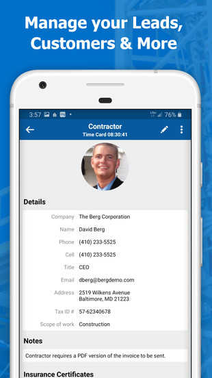 Contractor Foreman Mobile app for iOS and Android Devices in 2023